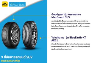 9 ยี่ห้อยาง SUV รุ่นยอดนิยมมากที่สุด | Drive Car Rental